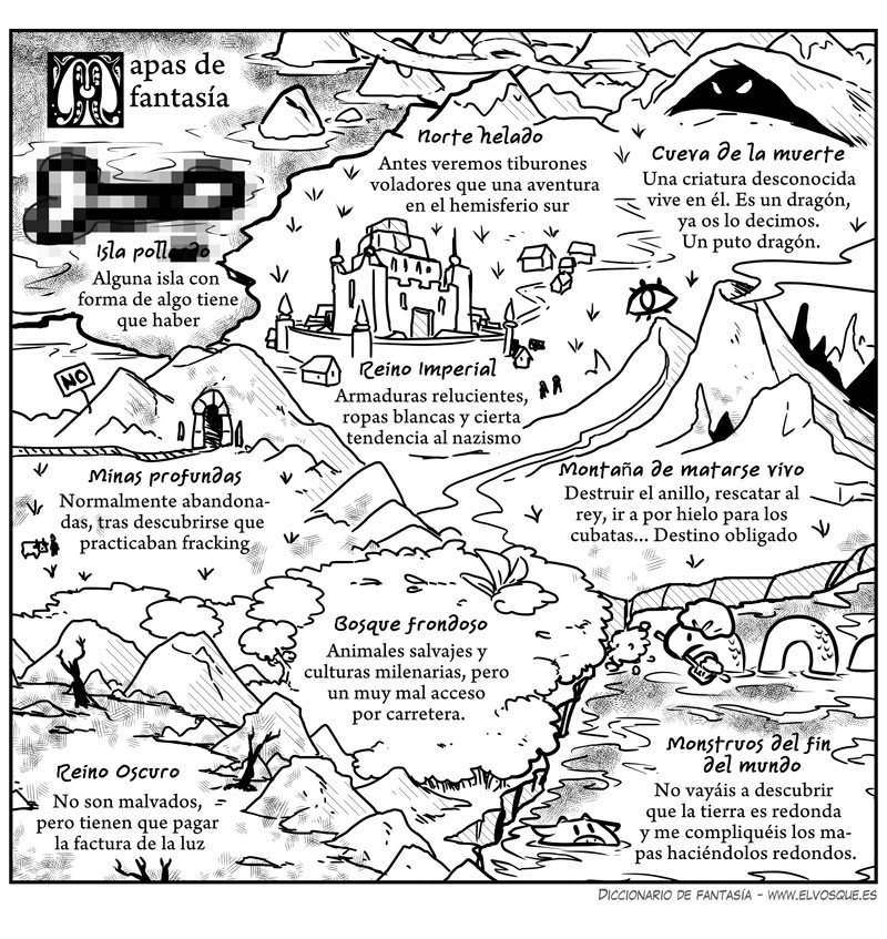 El Vosque Comic: Mapas de fantasía