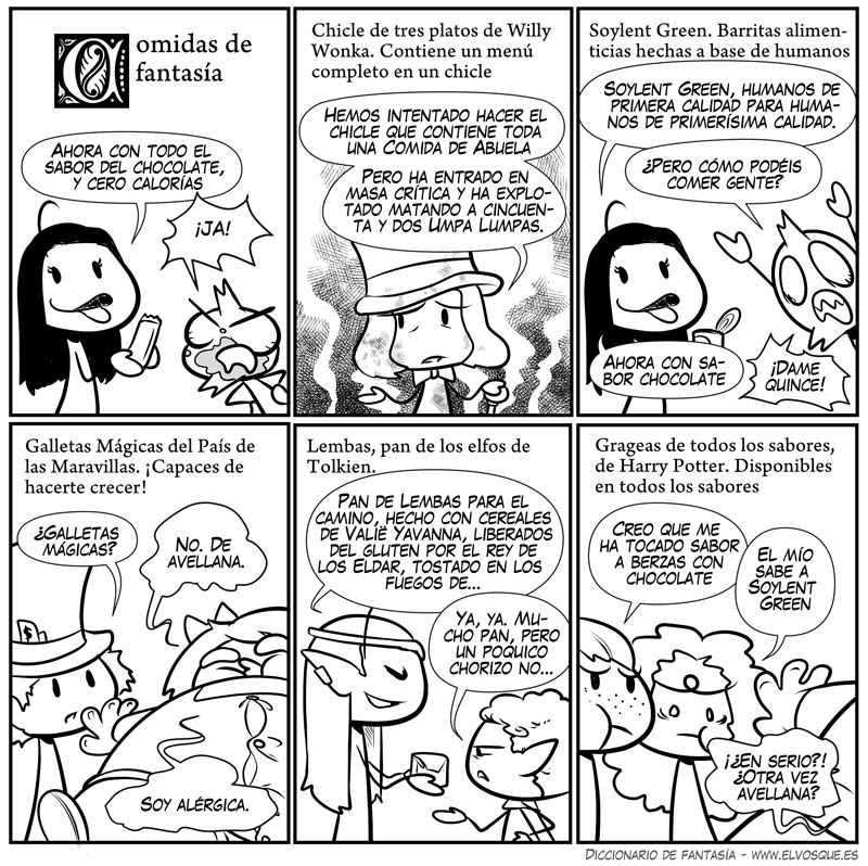 El Vosque Comic: Comidas de fantasía